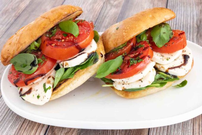 Easy Caprese Sandwich Recipe - What's Ryan Cooking